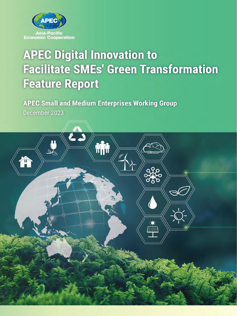 APEC SMEs Green Transformation Report | PDF | Agriculture | Climate Change Mitigation