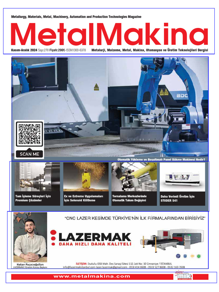 Metal Makina Dergisikasimaralik 2024 | PDF