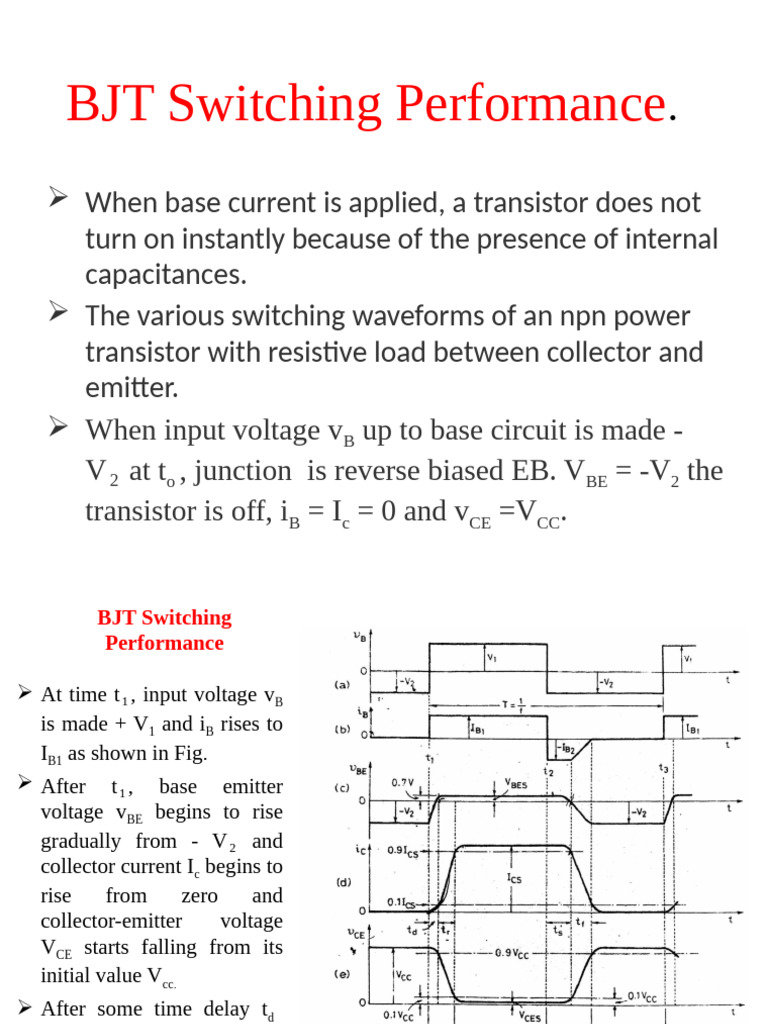 BJT Switching Speed Analysis | PDF | Mosfet | Field Effect Transistor