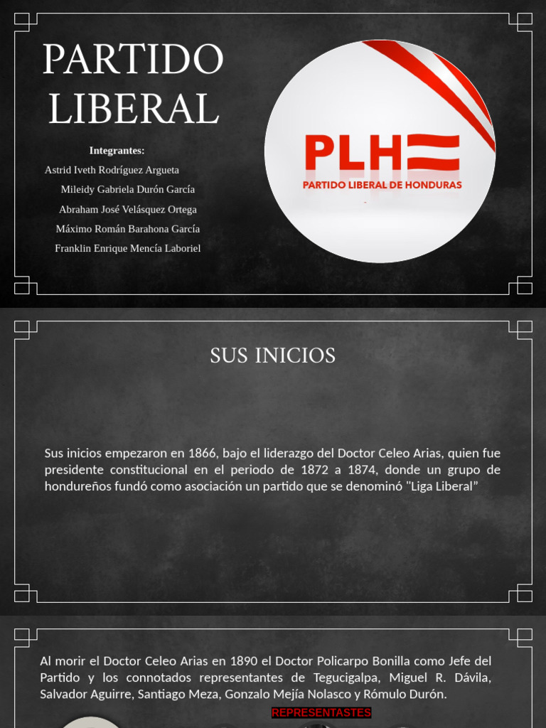 Historia del Partido Liberal de Honduras | PDF | Honduras | Ciencias ...