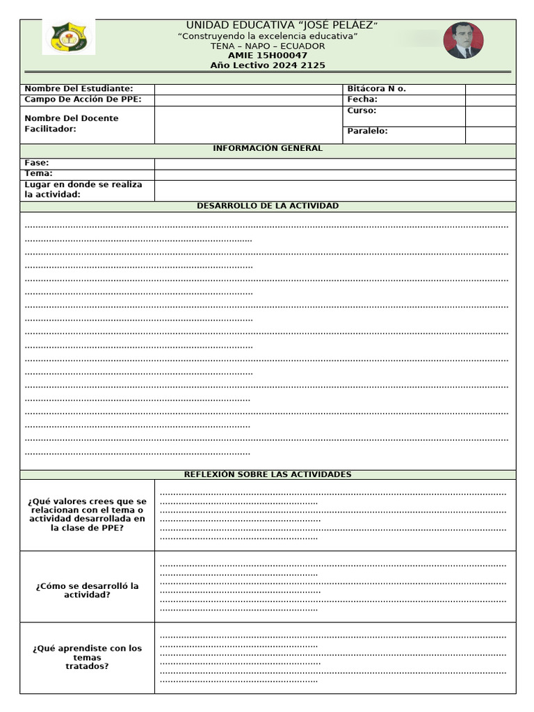 Bitacoras Ppe | PDF | Aprendizaje