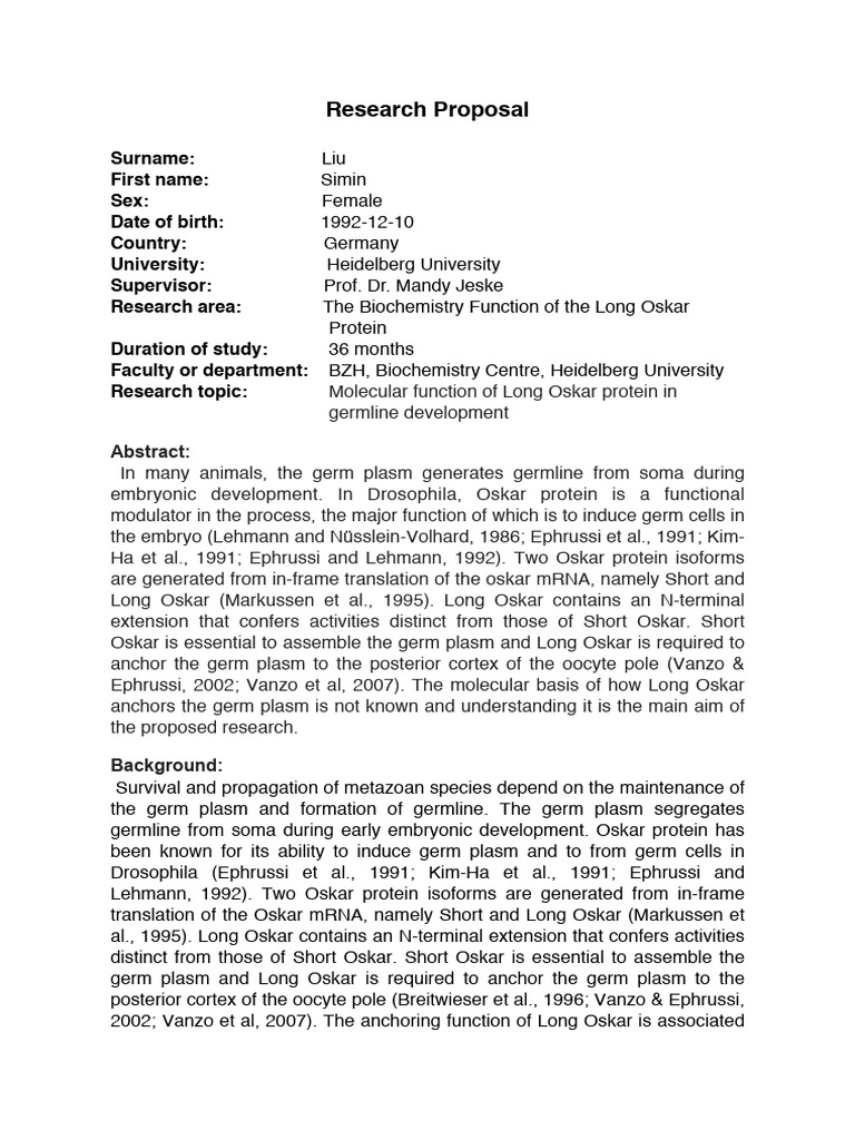 Research Proposal Final Draft | PDF | Protein–Protein Interaction | Proteins