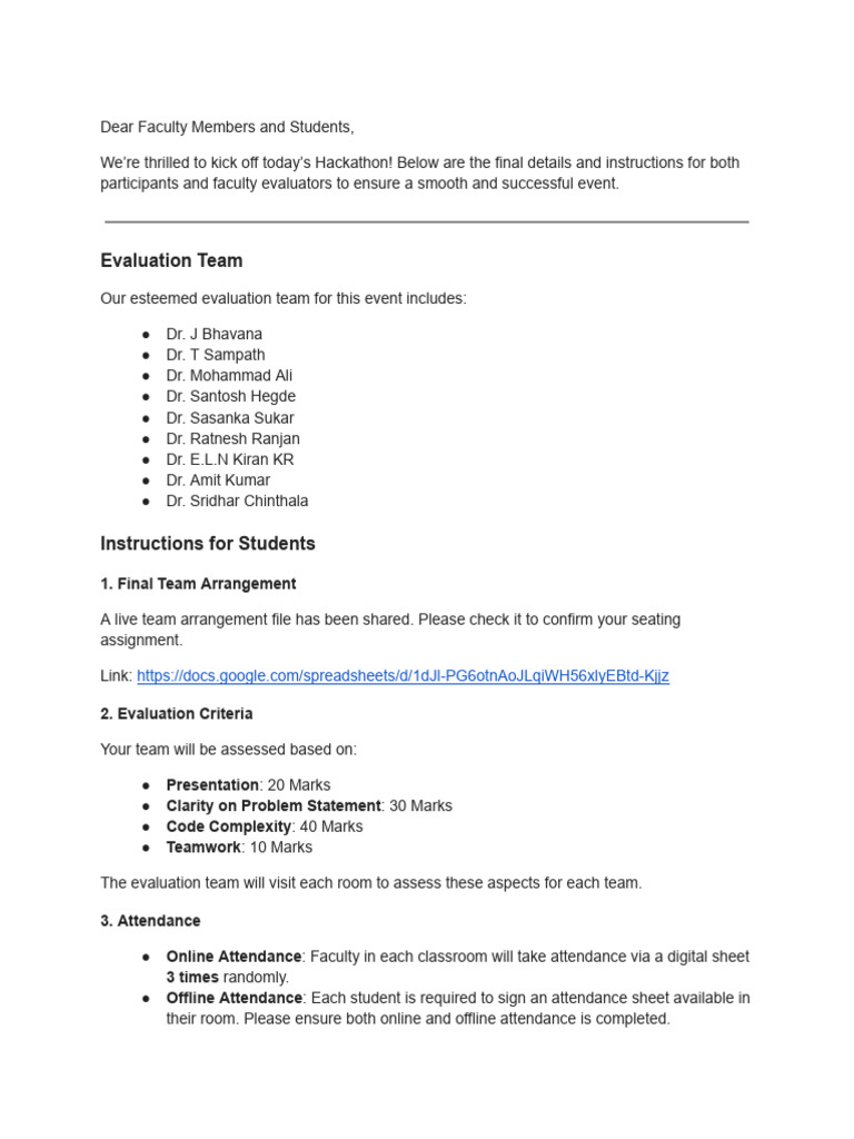 Final Instructions For Today's Hackathon Event | PDF | Career & Growth