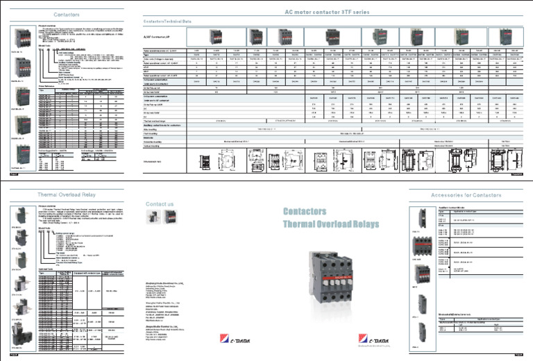 Contactor Catalogue From CDADA | PDF