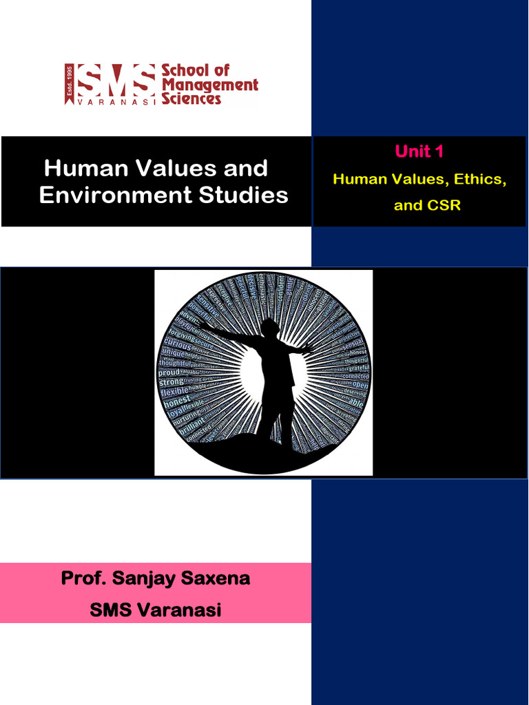 Human Values & Environmental Studies ALL UNIT | PDF | Corporate Social ...