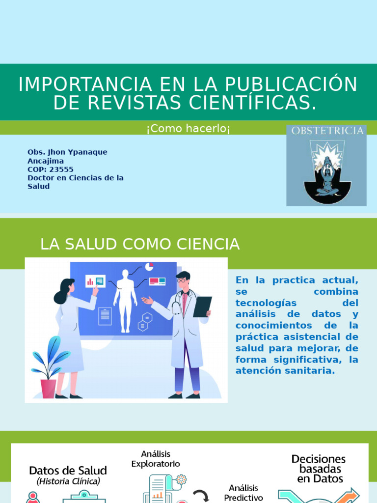 Importancia en La Publicación de Revistas Científicas | PDF | Evidencia ...