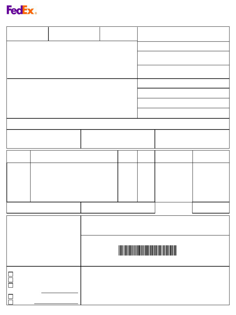 Cargo Control Document for FedEx Shipment | PDF | Cargo | Logistics