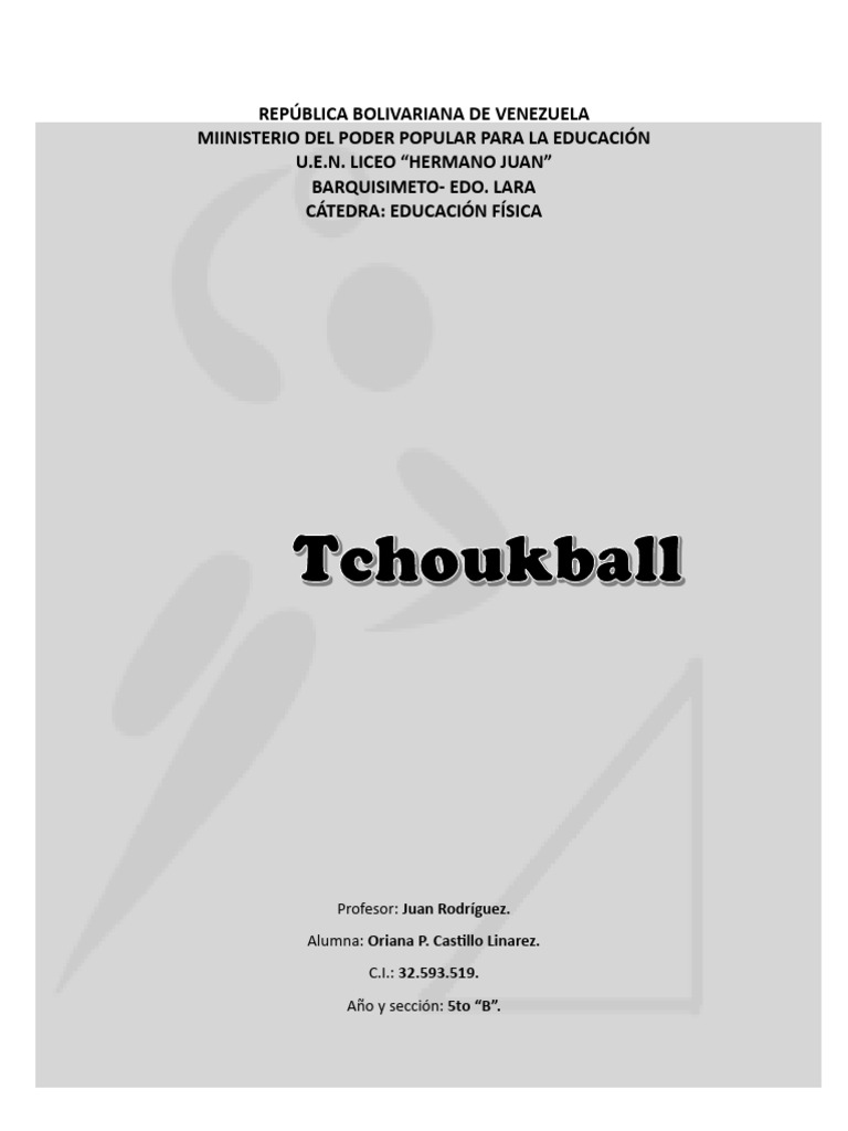 Tchoukball | PDF | Defensor (Asociación de Fútbol) | Pelota