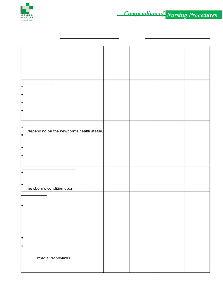 Newborn Care Skills Evaluation Checklist | PDF | Simulation | Health ...
