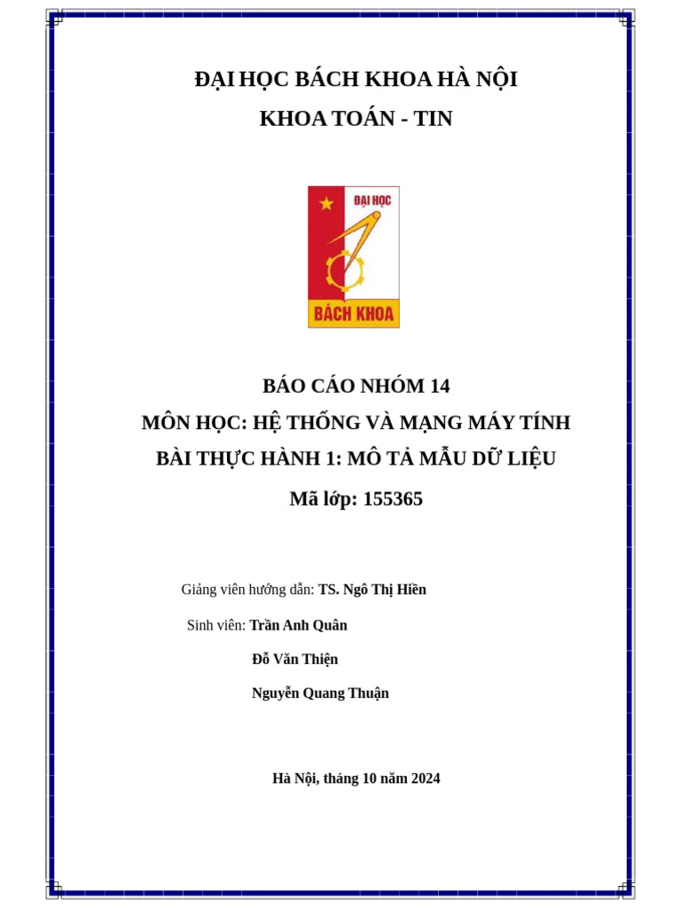 Baithuchanh 1 | PDF