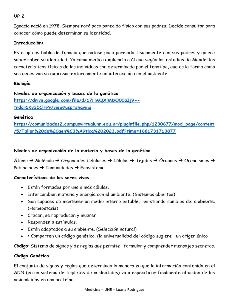 UP 2 - CyD | PDF | Rna | Adn