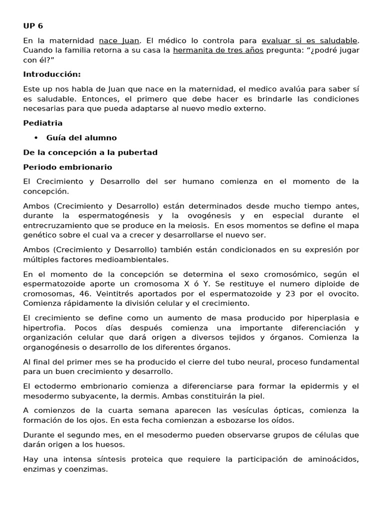UP 6 - CyD | PDF | El embarazo | Peso