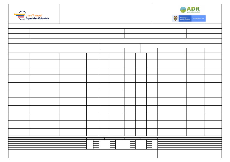 Ut-06 Planilla Servicio Adr | PDF