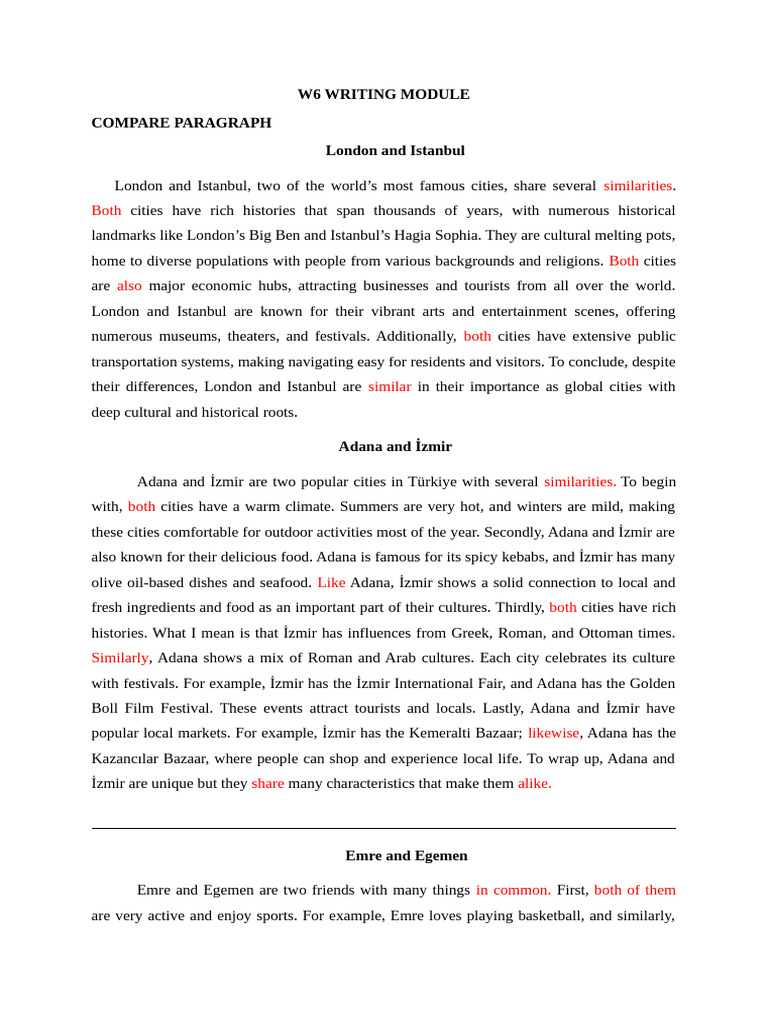 Writing Module Week 6&7 | PDF