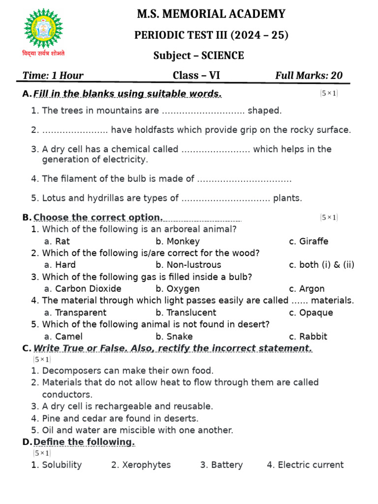 Science PT3 VI | PDF | Home & Garden | Science & Mathematics
