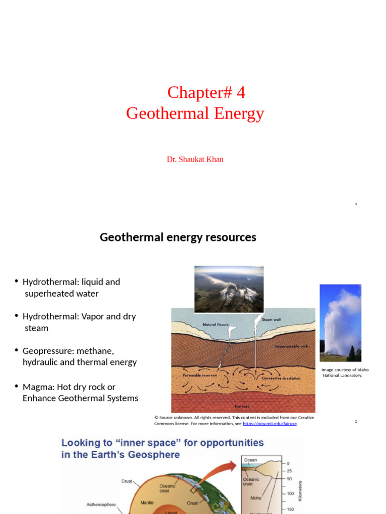 Chap4 Geothermal Energy | PDF | Geothermal Energy | Energy Conversion