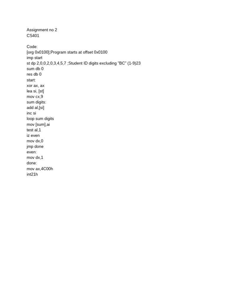 CS401 Assignment No 2 | PDF | Teaching Methods & Materials