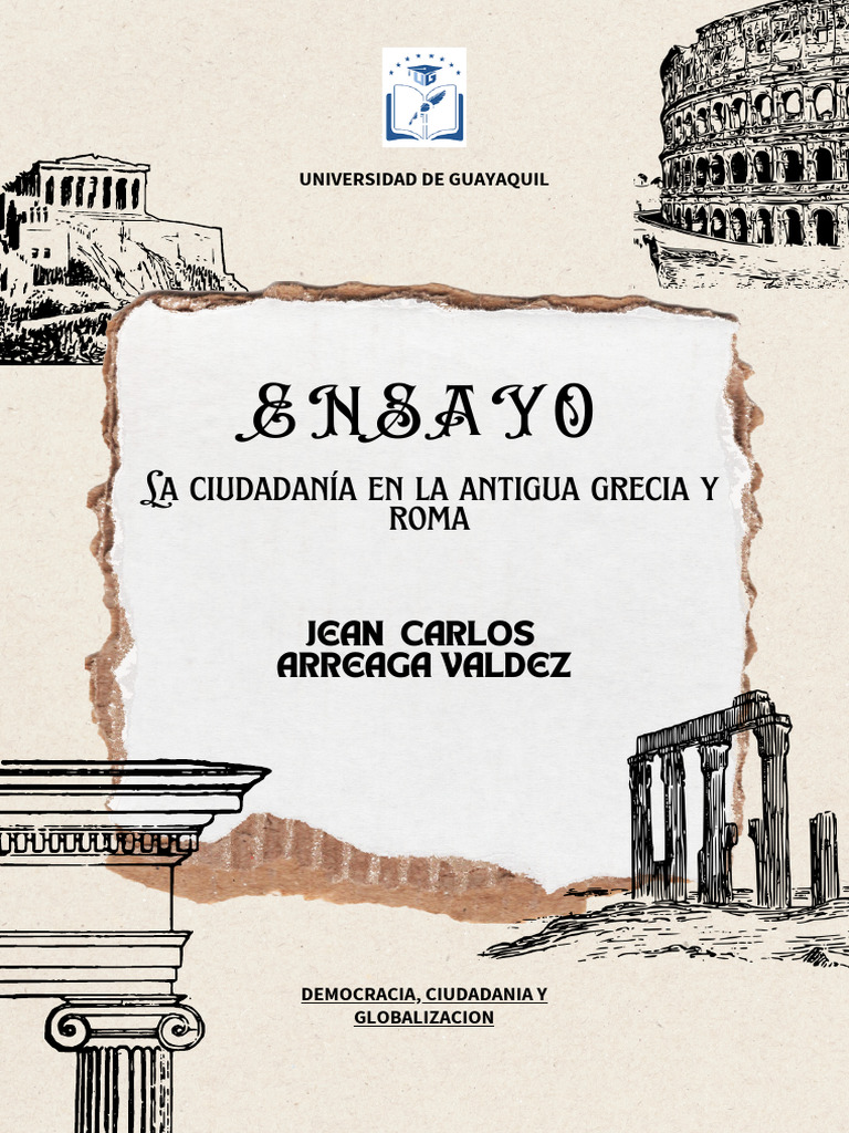 Ensayo Ciudadania Grecia y Roma | PDF | imperio Romano | Antigua Grecia
