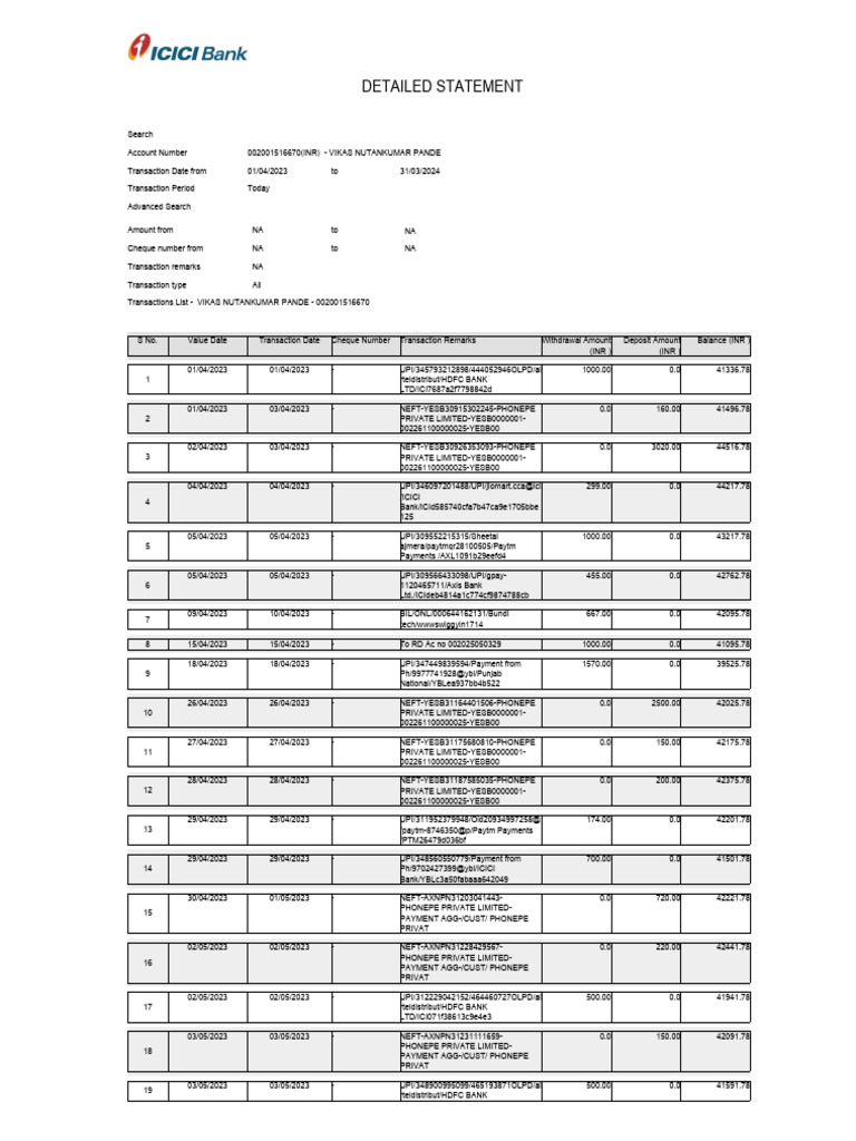 Op Transaction History 23!07!2024 | PDF | Banks | Business