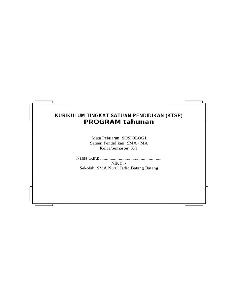 Prota | PDF | Ilmu Sosial