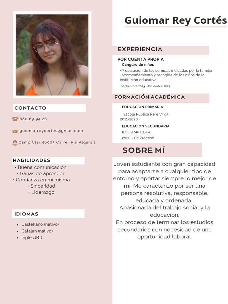 Currículum Guiomar Rey C | PDF