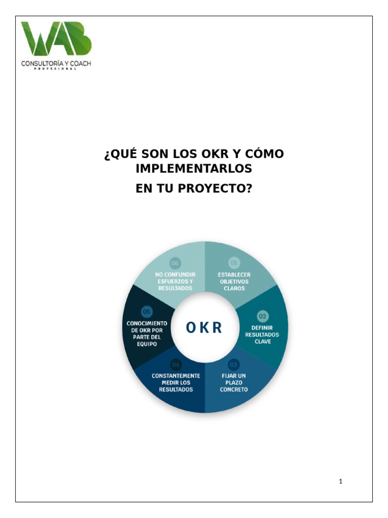 Qué Son Los OKR y Cómo Implementarlos en Tu Proyecto | PDF | Indicador de rendimiento | Business