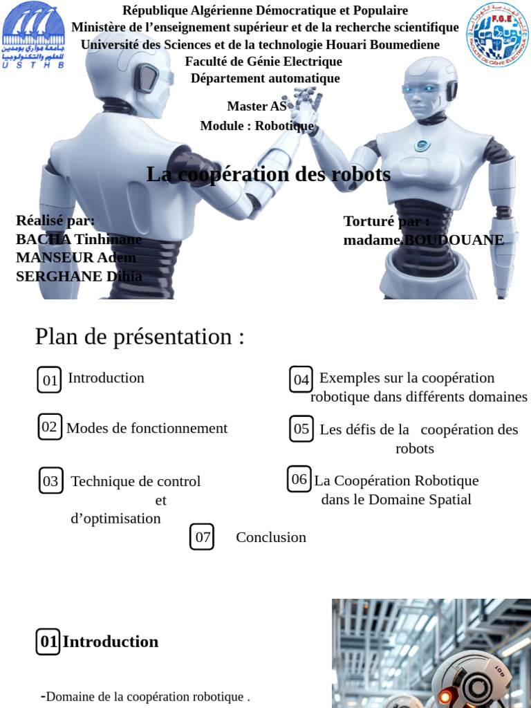 ROBOTIQUE | PDF | Robotique | Apprentissage automatique
