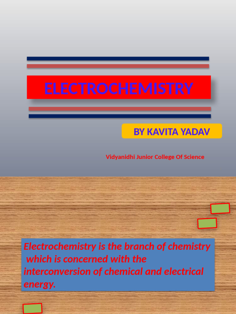 Electrochemistry | PDF | Electrical Resistivity And Conductivity | Electrode