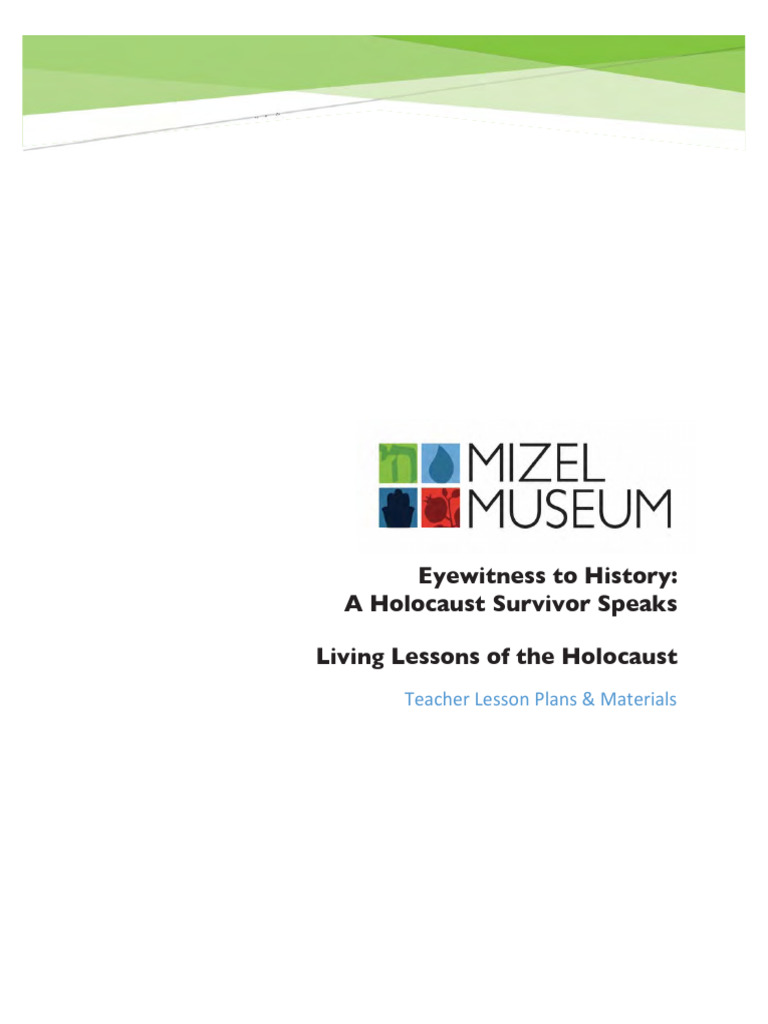 Lessons of The Holocaust | PDF | Narrative | Reading Comprehension
