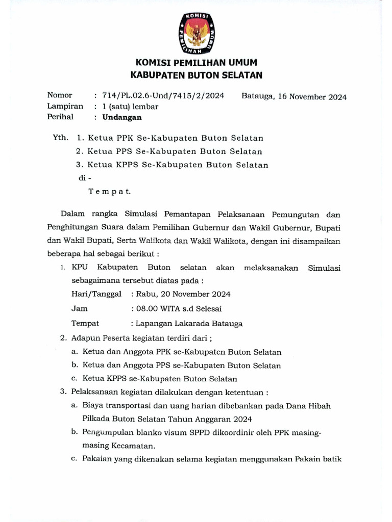 714 UND Ketua PPK, PPS Dan KPPS-1 | PDF
