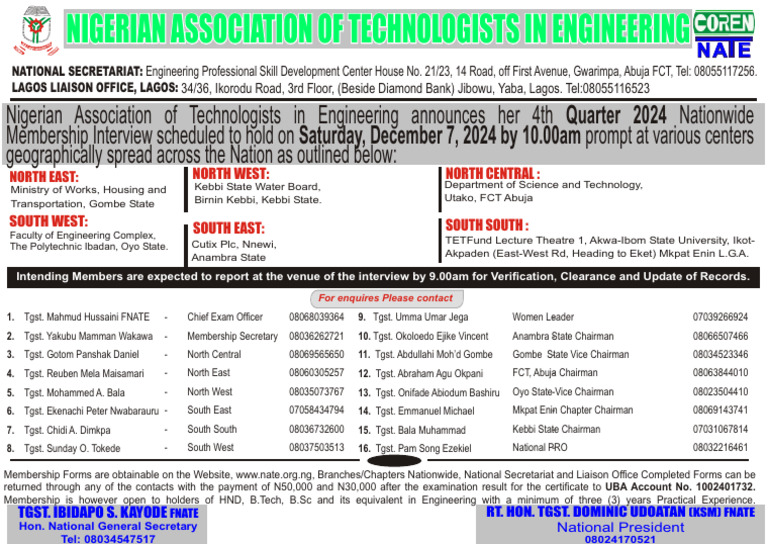 NATE 4TH FORTH QUARTER INTERVIEW_062505 | PDF
