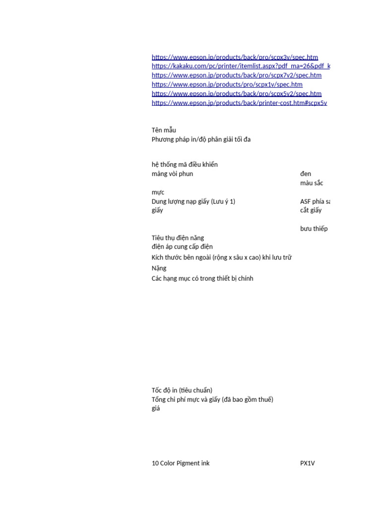 So Sánh Máy in | PDF