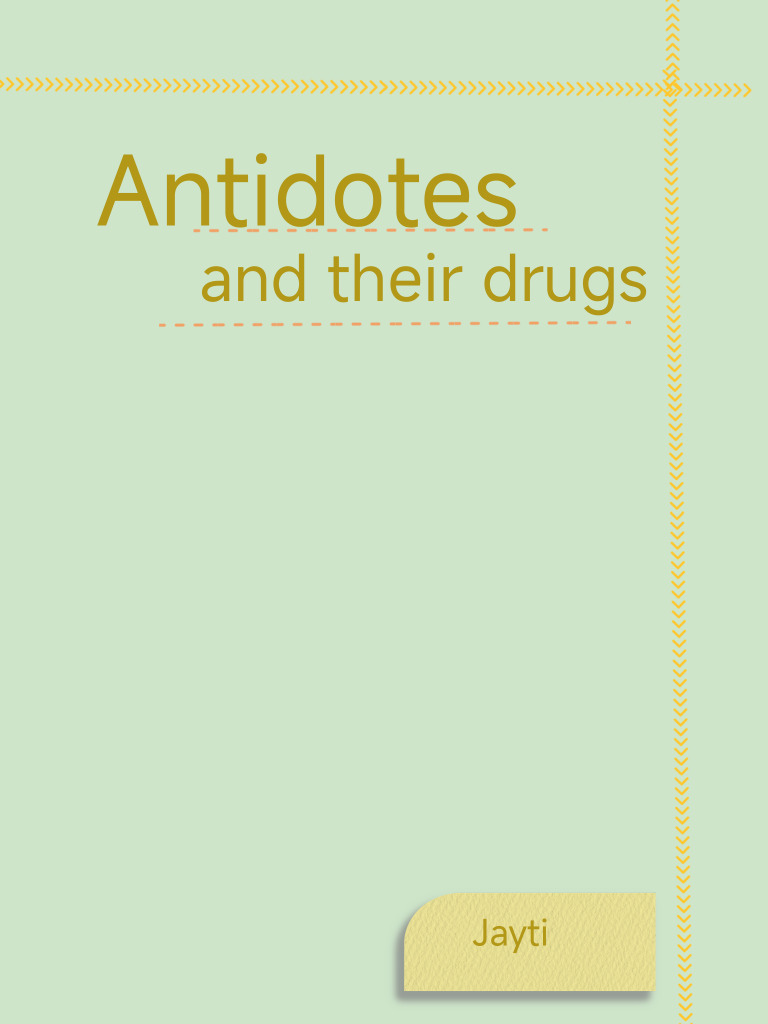 Antidote | PDF