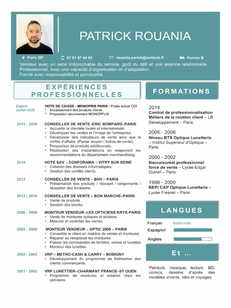 CV Patrick 25 01 2023 | PDF