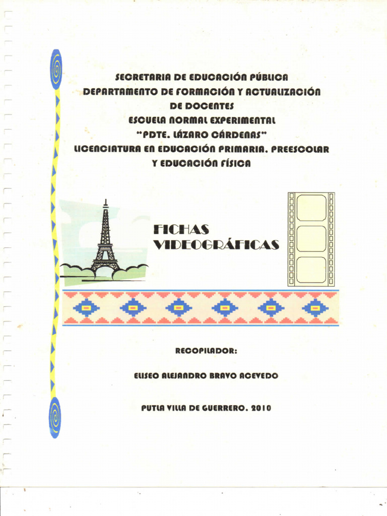 Fichas Videográficas Mtro Eliseo Bravo Acevedo 016 | PDF
