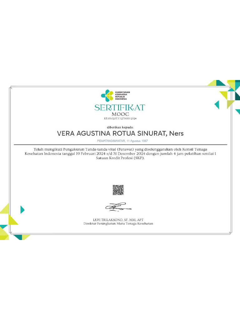 Pengukuran Tanda-Tanda Vital (Perawat) | PDF