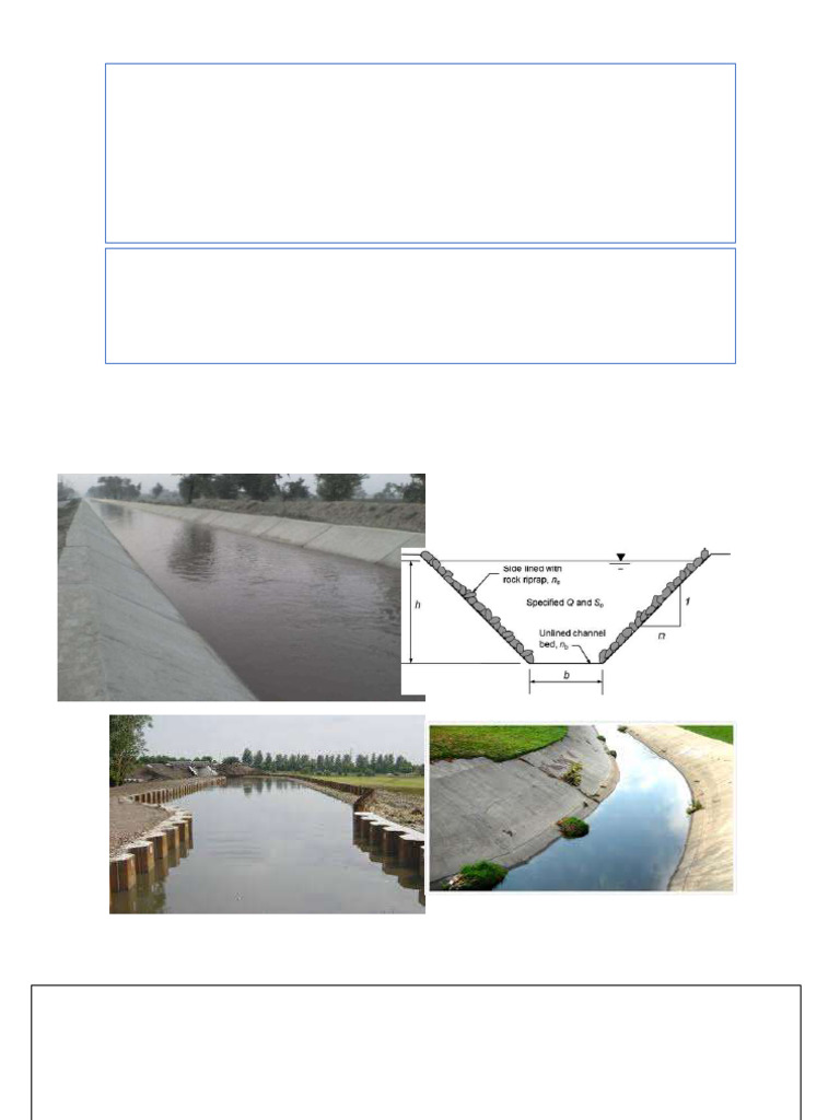9-CE 408 Lining &design of Channel-24 | PDF | Concrete | Cement