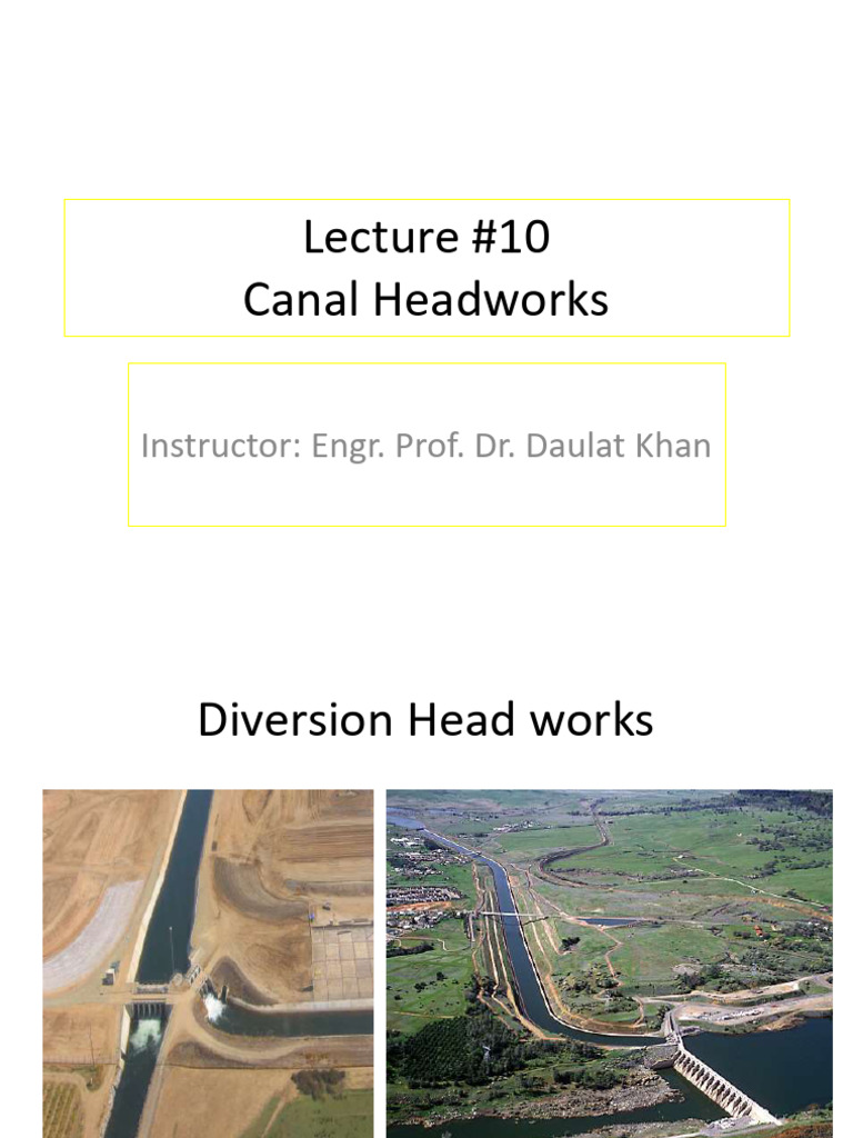 10 - Head Works-24 | PDF | River | Dam