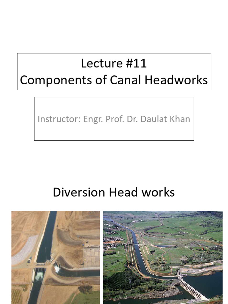 11-Components of Head Works-24 | PDF | River | Physical Geography