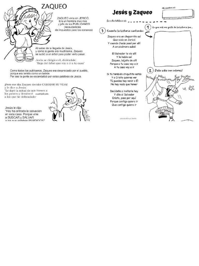 Zaqueo y Jesus | PDF