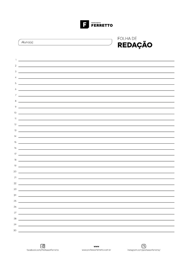 Folha Redacao | PDF