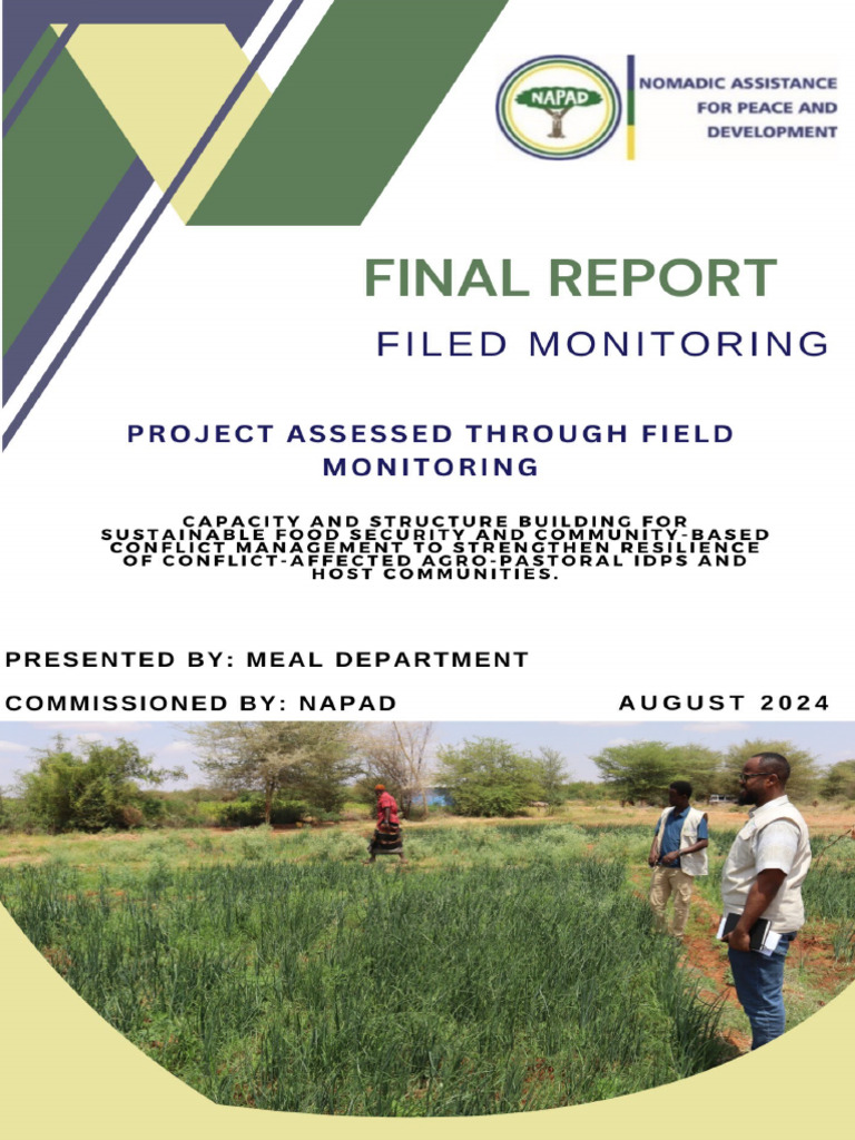 Final Field Monitoring Report | PDF | Agriculture | Climate Resilience