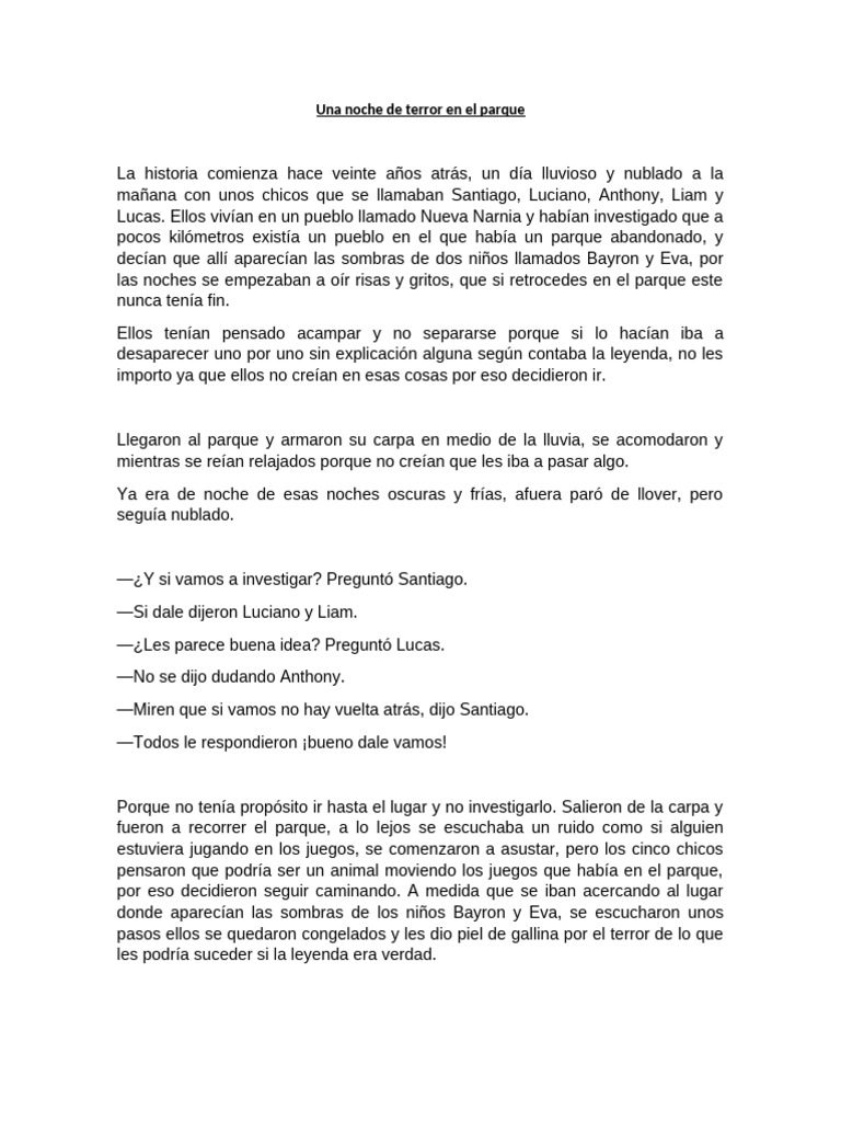 Historia Terror 3 | PDF