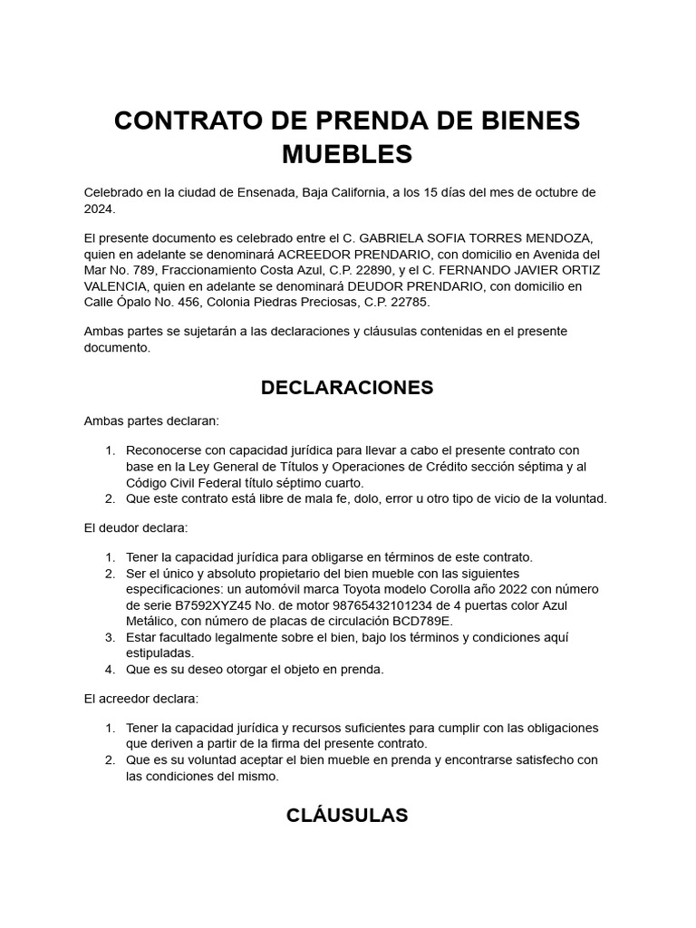 Contrato de Bien Inmueble | PDF | Pagos