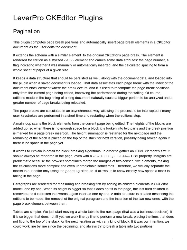 CKEditor Pagination and Zoom | PDF | Html Element | Computer Programming