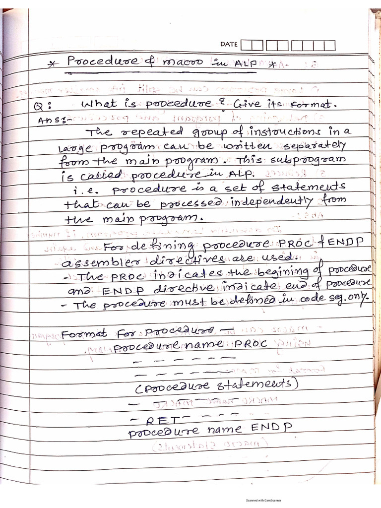 MIC Unit 5 Procedure & MAcro | PDF