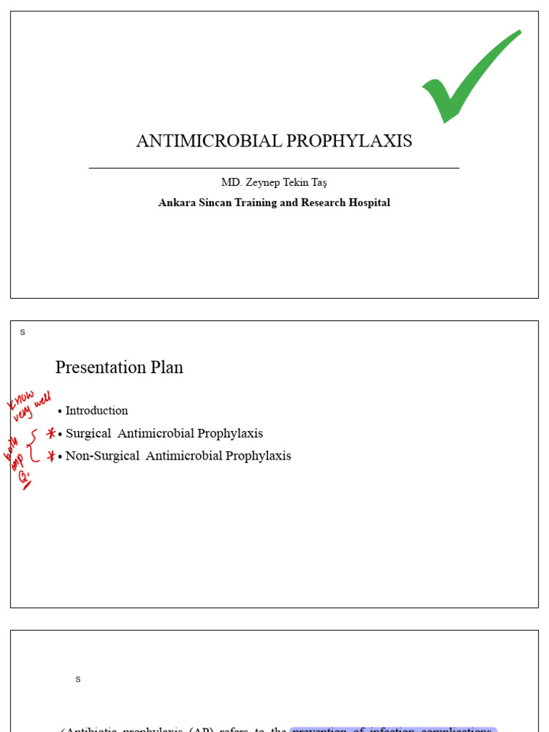 Antimicrobial Prophylaxis Overview | PDF | Infection | Antimicrobial