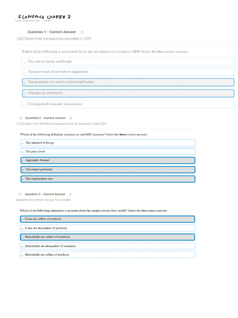 Economics Chapter 3 CP | PDF