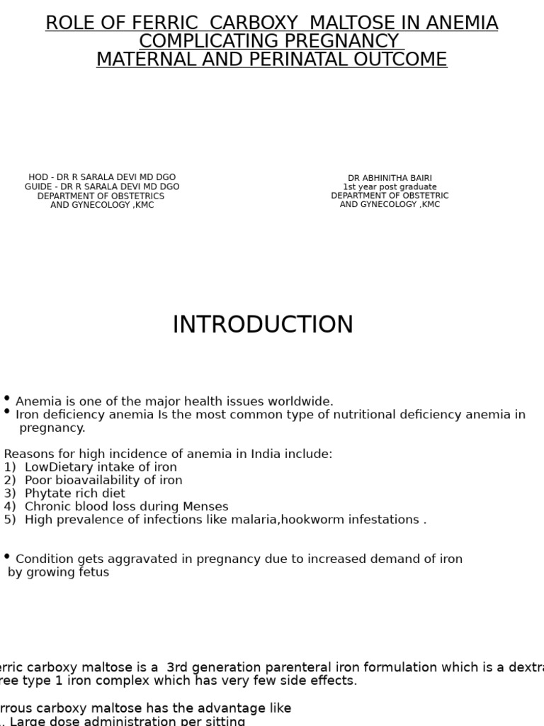 THESIS Modified 2 PPT 2 | PDF | Anemia | Pregnancy