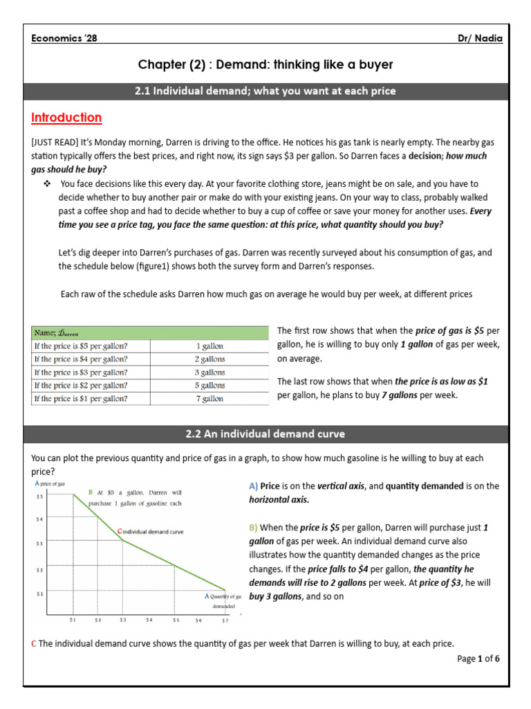 Eco must ch2 | PDF | Demand | Demand Curve